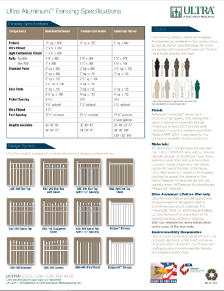 Literature for Fences, Gates and Railing
